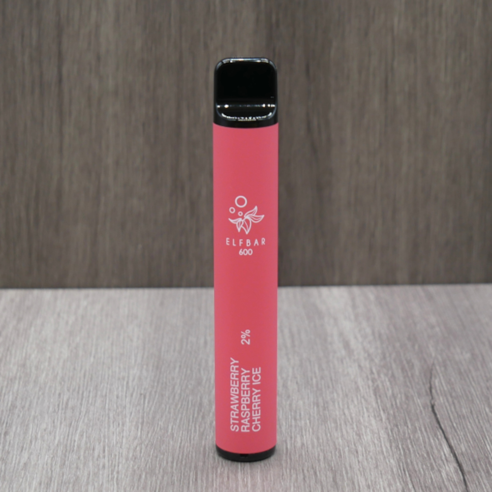 Elf Bar 600 Disposable Vape Bar Strawberry Raspberry Cherry Ice